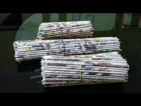 Newspaper craft/Best out of waste craft idea - YouTube