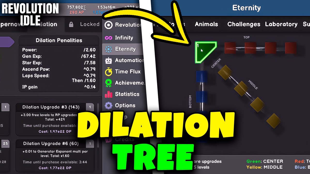 HOW TO UNLOCK DILATION TREE // REVOLUTION IDLE - YouTube