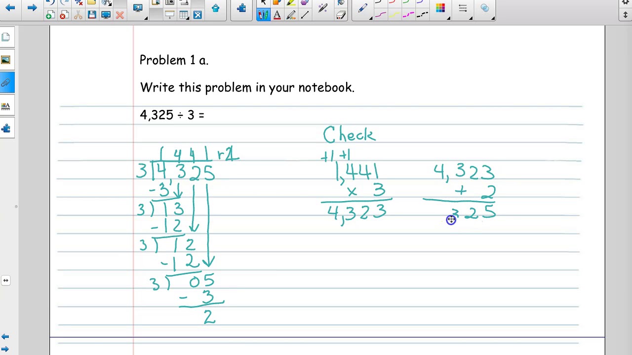 Module 3 Lesson 29 Dividing a 4-digit number - YouTube