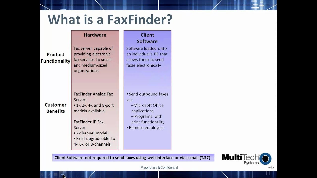 Multi-Tech FaxFinder IP & Analog Fax Servers - YouTube