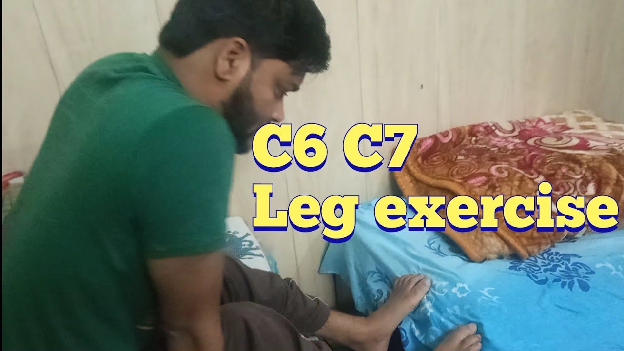 C6 C7 quadriplegic paraplegic // spinal cord injury // bed exercise ...