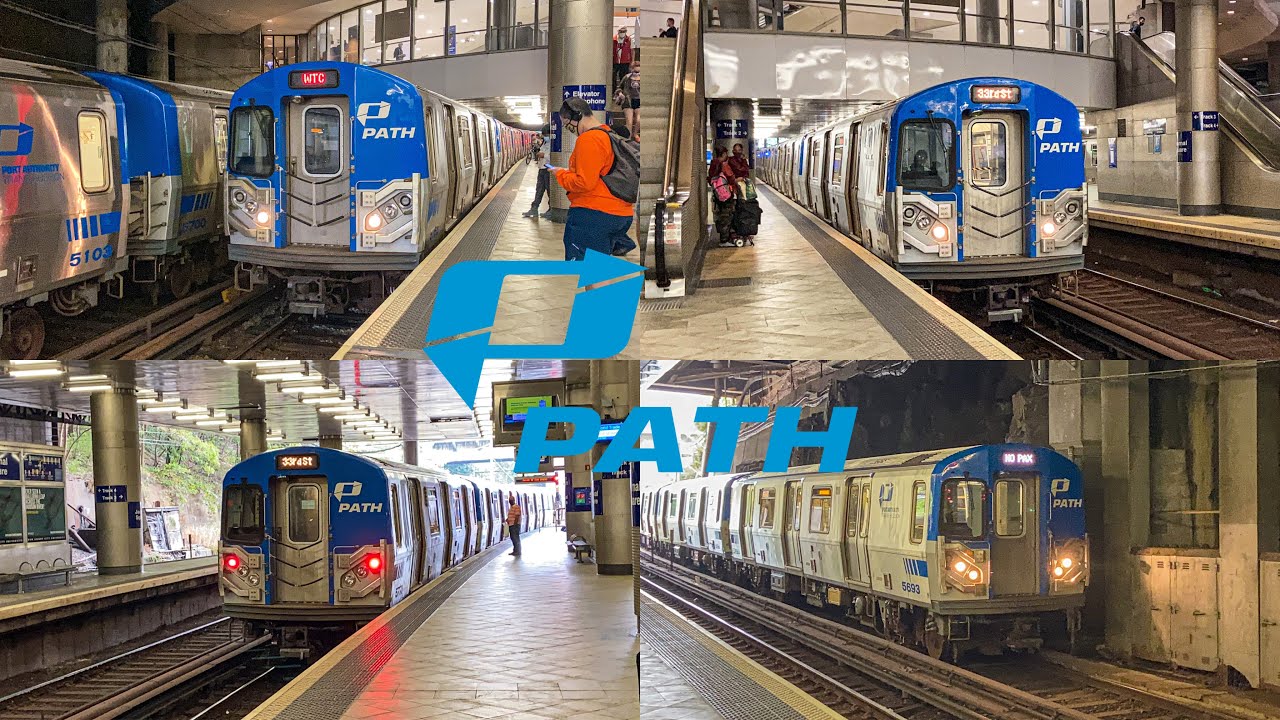 PATH PA5 Compilation at Journal Square - YouTube