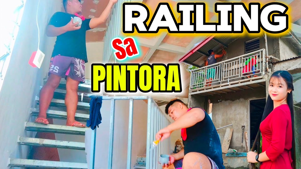 RAILING NG HAGDAN May PINTORA NA - YouTube