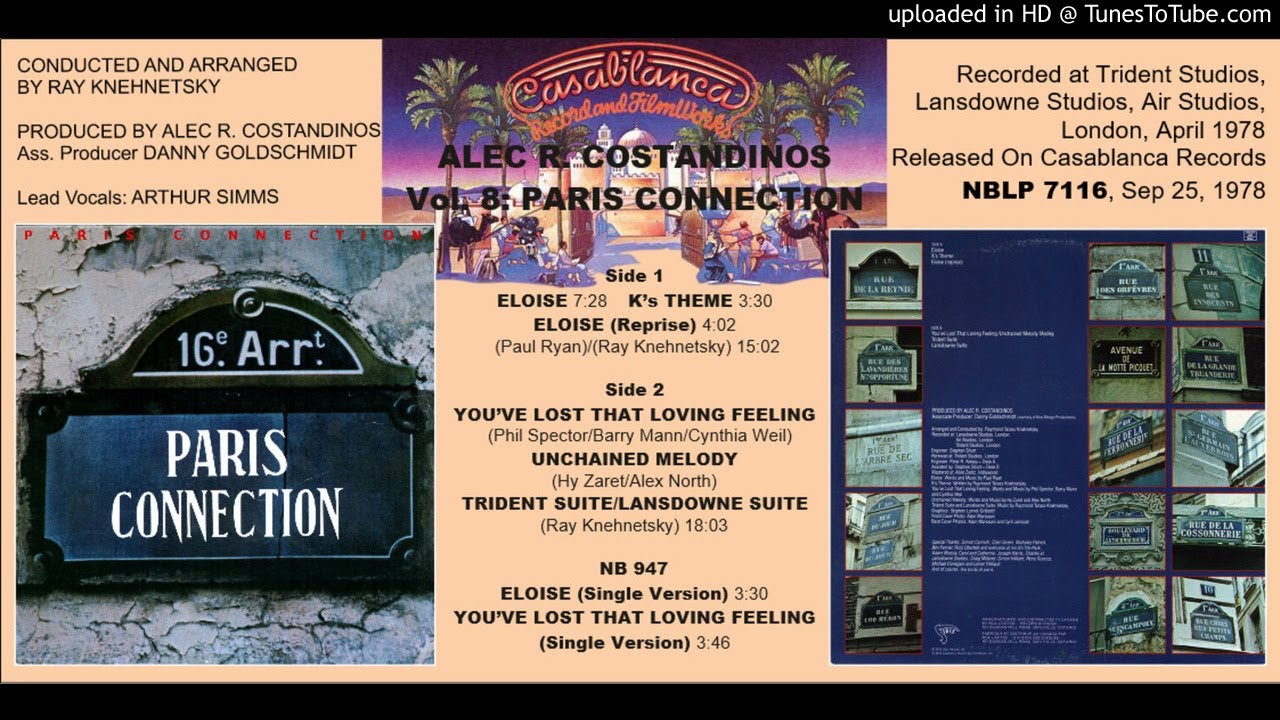 Alec R. Costandinos Vol. 8: Paris Connection [Full Album] (1978) - YouTube