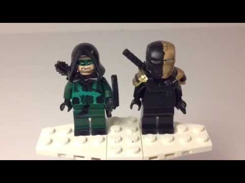 Custom Lego Minifigure Showcase: Green Arrow and Deathstroke - YouTube