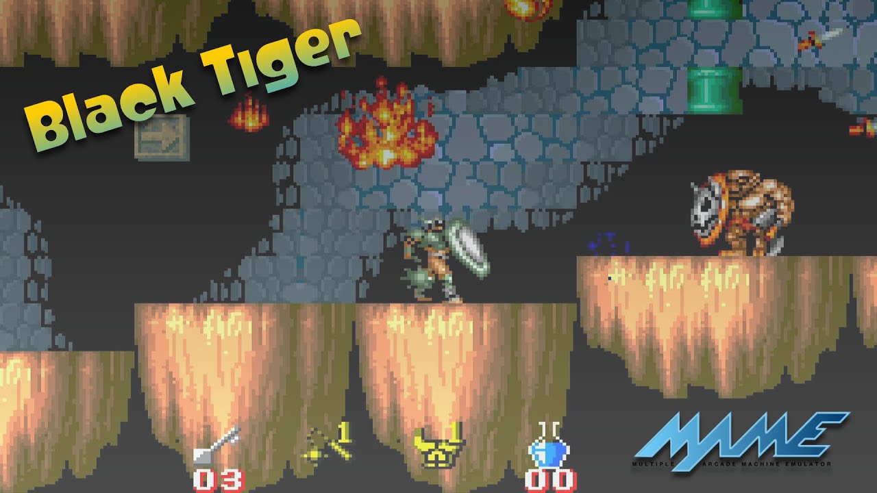 Black Tiger (Original Arcade) 🕹 MAME Gameplay Playthrough Retro HD ...