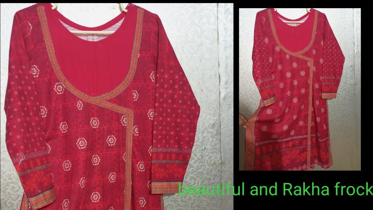 angrakha frock design beautiful Angrakha frock design with stitching ...