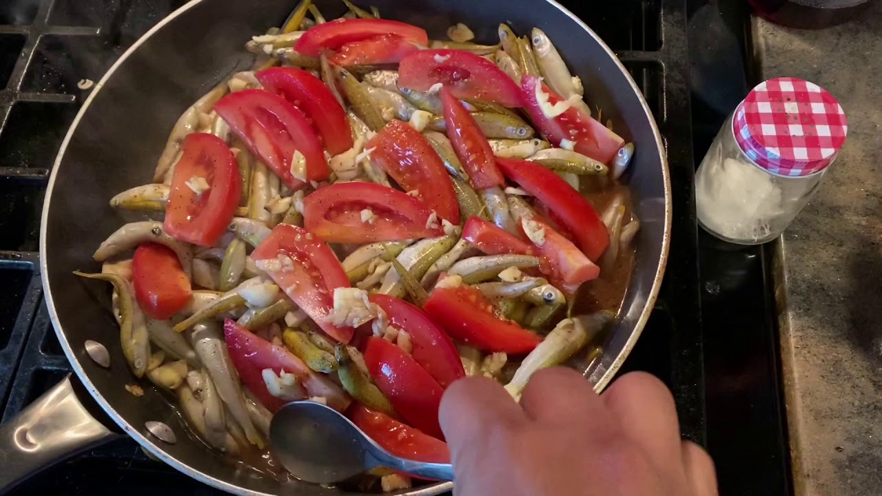 TALIMUSAK /SMALL FISH COOK WITH TOMATO. PINANGAT NA ISDANG MALILIT ...