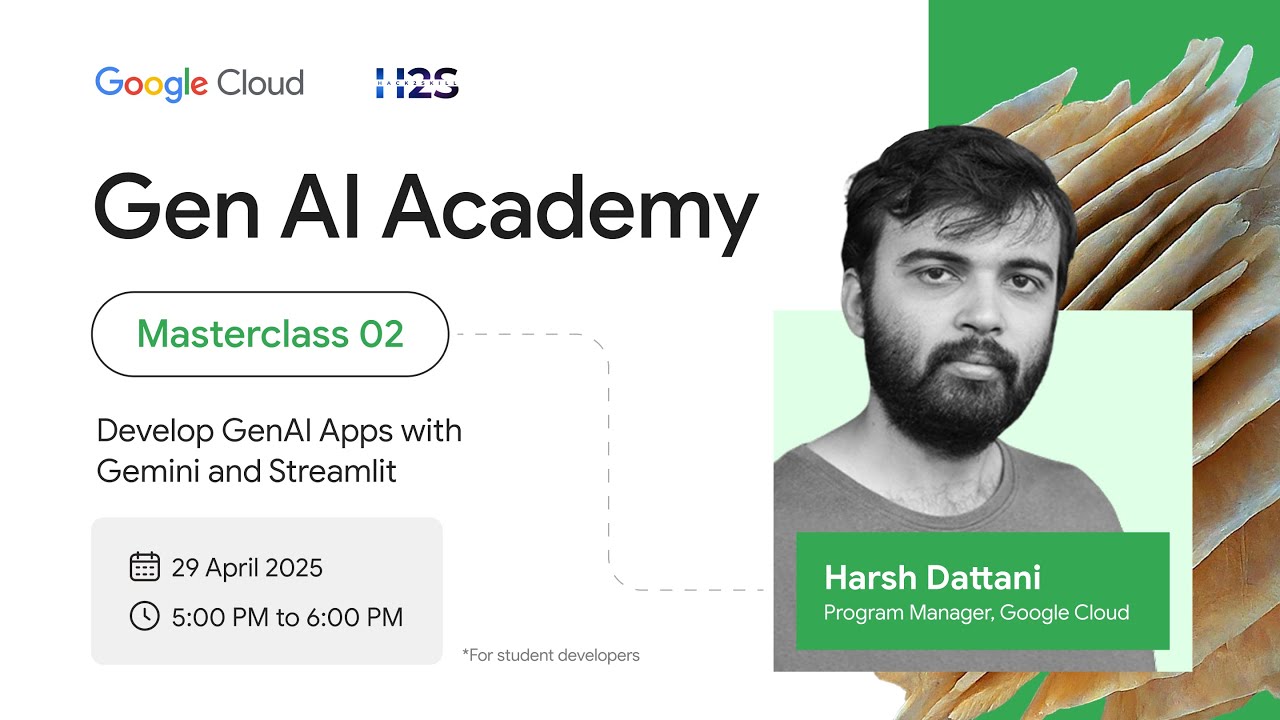 Student Masterclass 02 - Develop GenAI Apps with Gemini and Streamlit ...