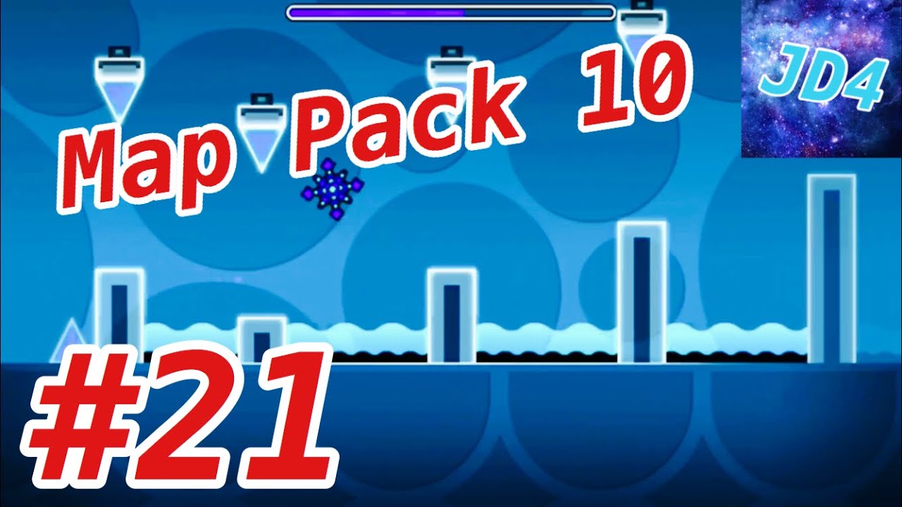 Geometry Dash #21 ( map pack 10! ) -Rainbow trial!- - YouTube