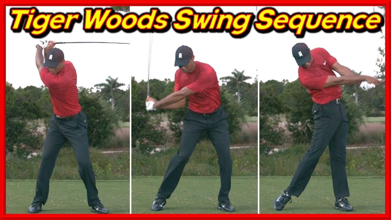 Golf Textbook "Tiger Woods" Perfect Driver Swing Sequence - YouTube