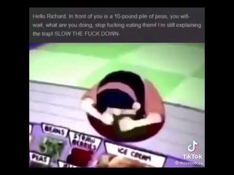 Hello richard, in front of you is a ten pound pile of peas - YouTube