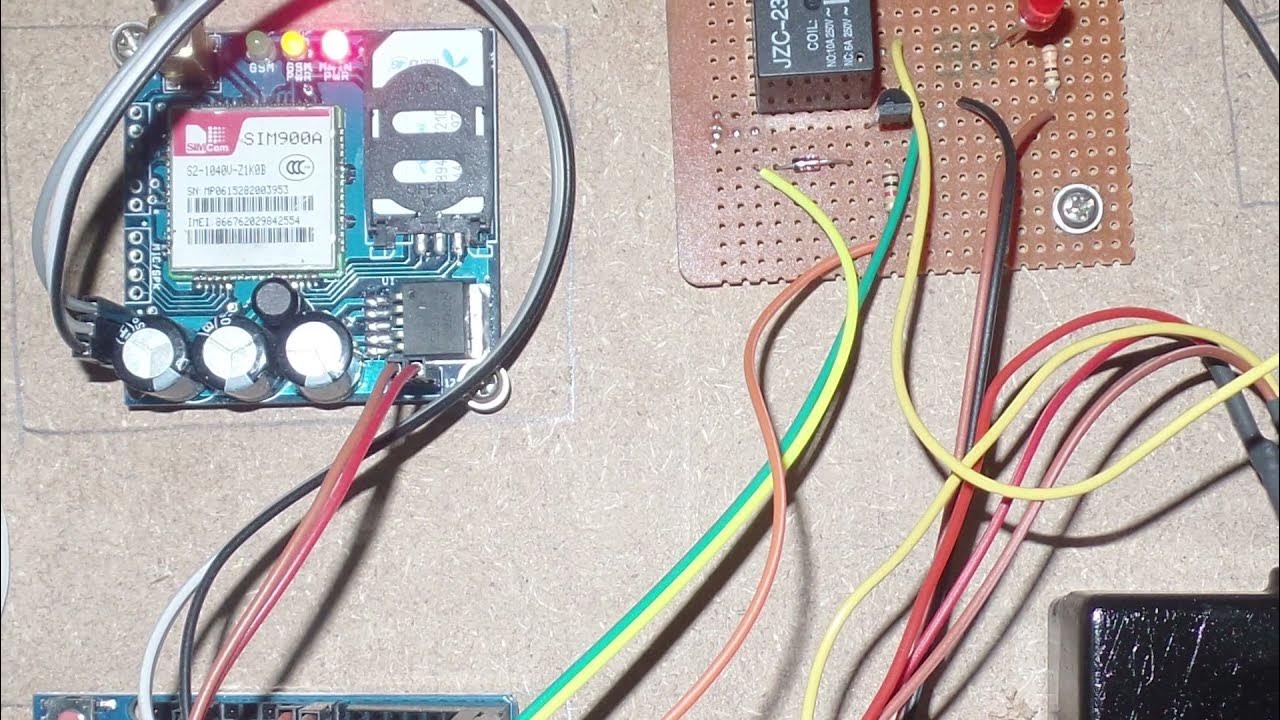 GSM Module SIM900A Arduino Motor Control - YouTube