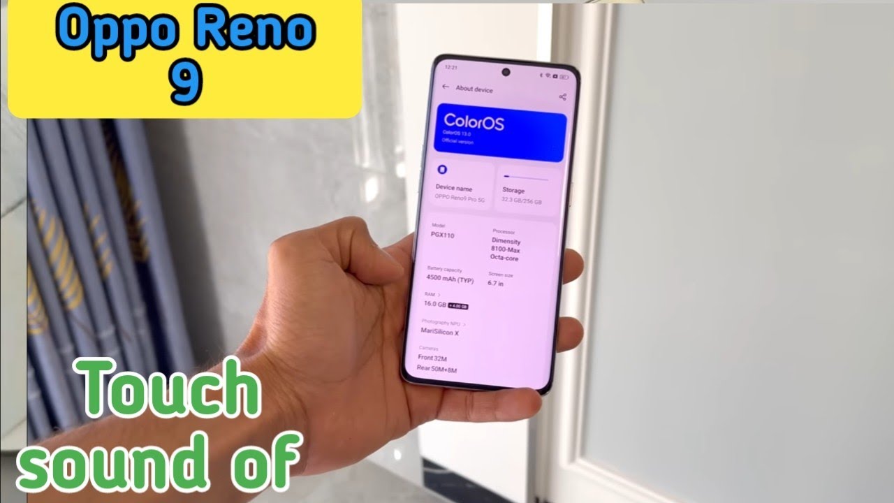 Oppo Reno 9, All Sound Setting ,How To Off Touch Sound In Oppo Reno 9 ...