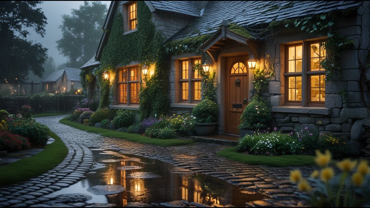 Cozy Cottage Rain 🌧️🏡 Deep Relaxation, Meditation, Focus & Stress ...