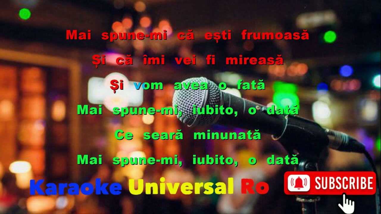 Ion Suruceanu Ce Seara Minunata Karaoke Universal Ro - YouTube
