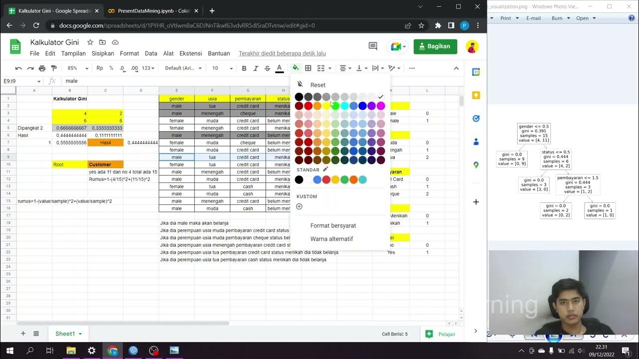 Decision Tree dengan Algoritma CART - YouTube