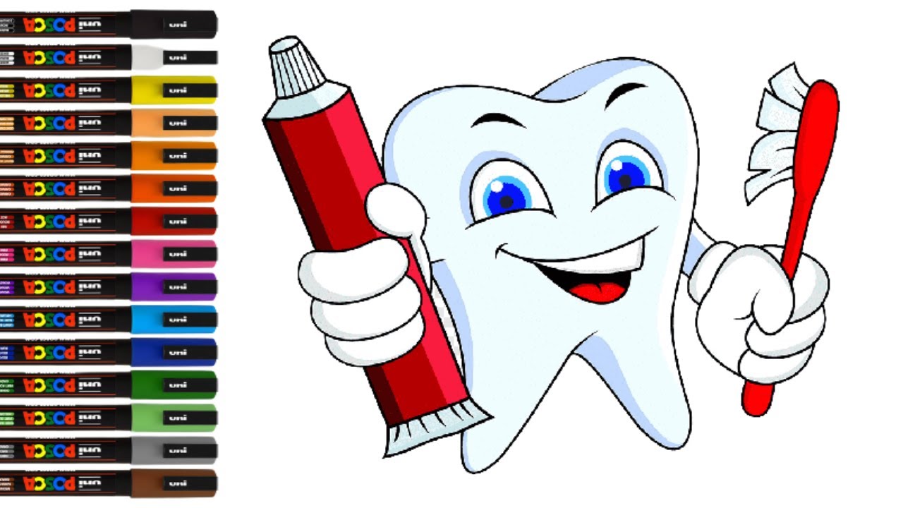 Draw a tooth | drawing for kids - YouTube