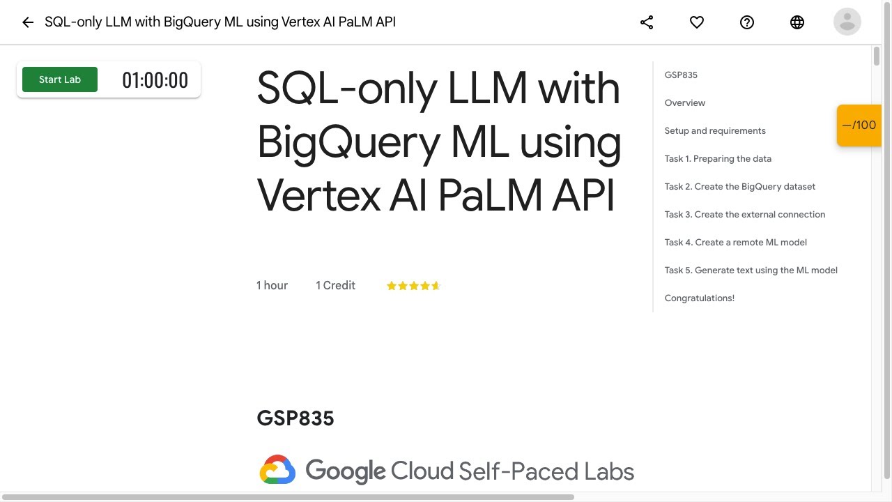 Sql Only Llm With Bigquery Ml Using Vertex Ai Palm Api Gsp835 Youtube