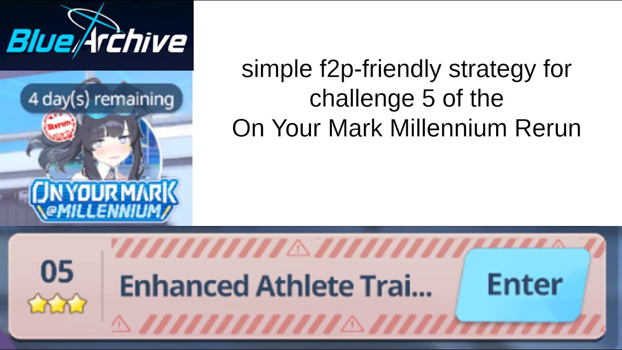 Blue Archive Global - On Your Mark Millennium Rerun - Challenge 5 Easy ...