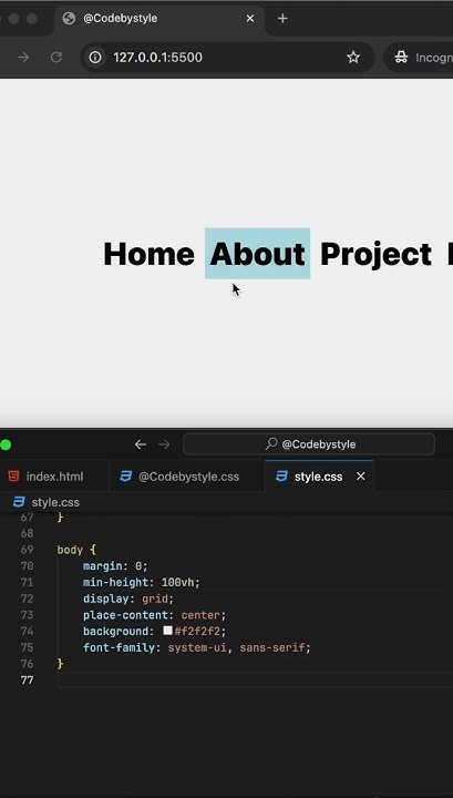 Day 05 Css Bouncy Menu Hover Css Html Javascript Youtube