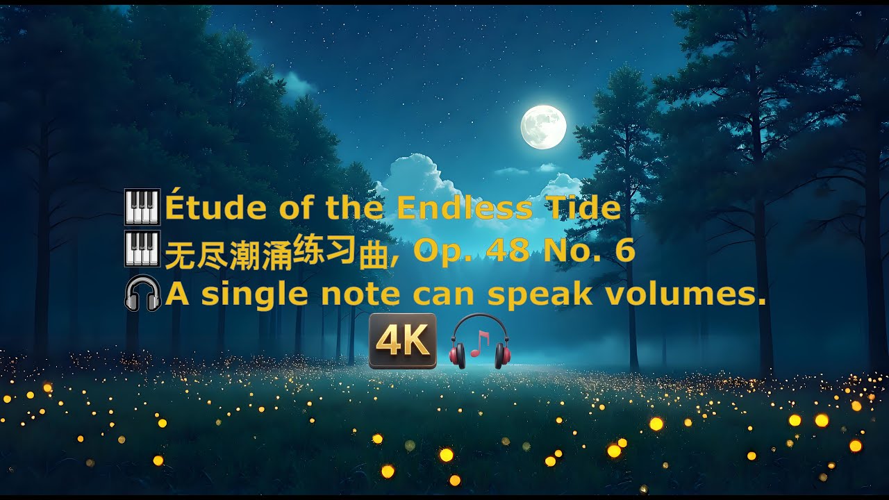 🎹Étude of the Endless Tide 无尽潮涌练习曲, Op 48 No 6 - YouTube