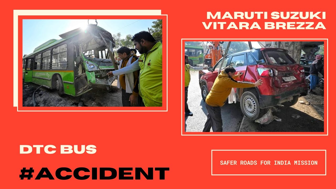 BREZZA ने कमाल कर दिया 🔥 Bus Accident With Vitara Brezza | Amazing ...