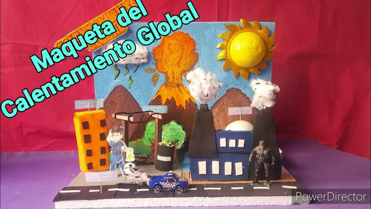 Como Hacer Una Maqueta Del Calentamiento Global Fácil Y Con Reciclaje Youtube