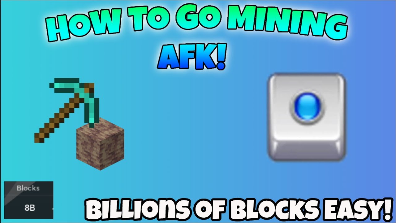 How To Mine *BILLIONS* Of Blocks While AFK! - YouTube