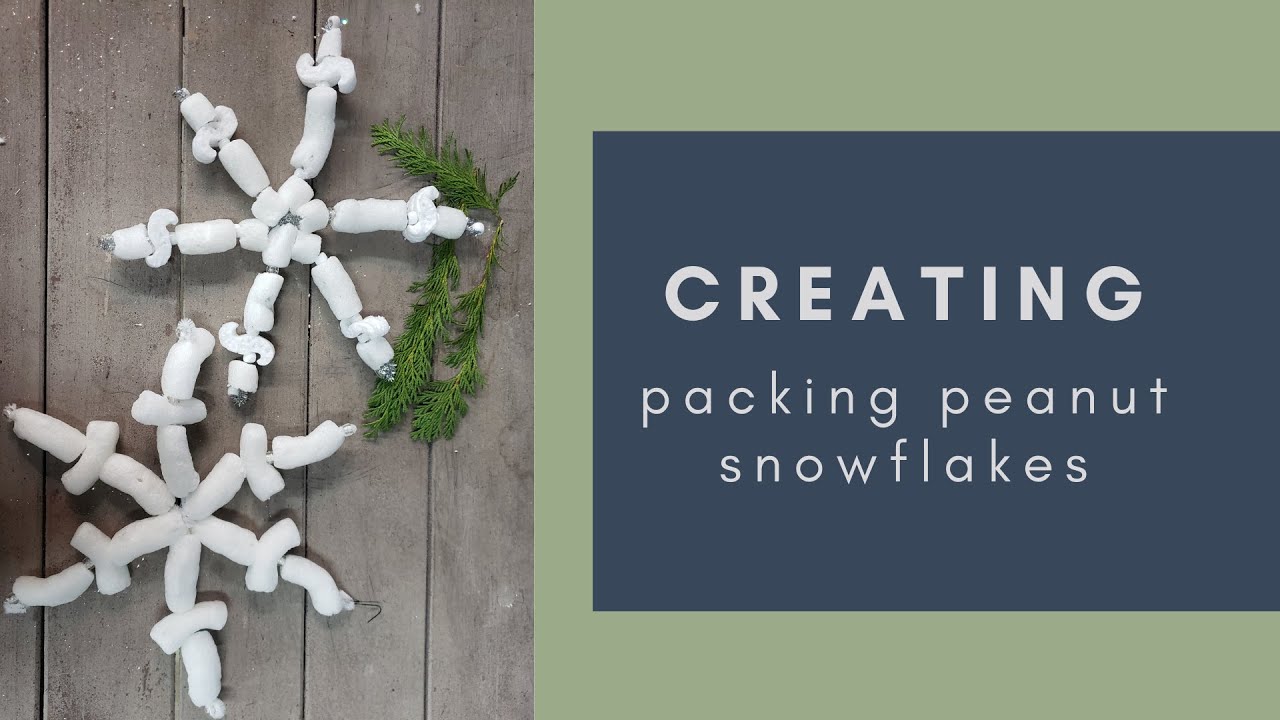 Packing Peanut Snowflakes - YouTube