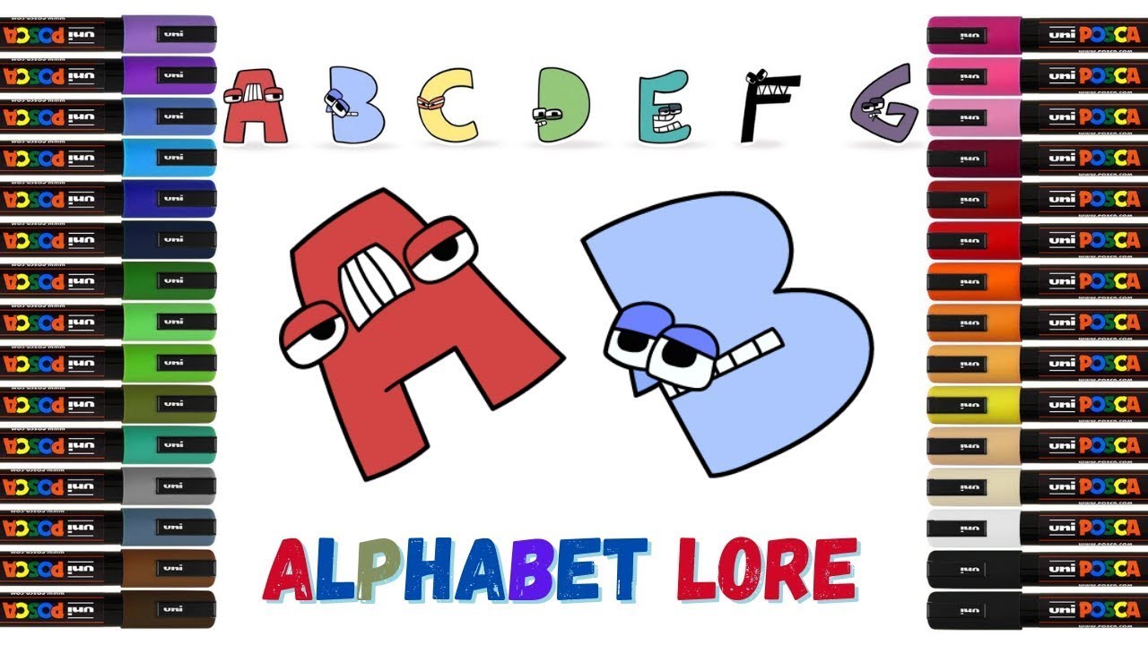 How to draw ALPHABET LORE (A-Z) | All Letters Lore ️ - YouTube