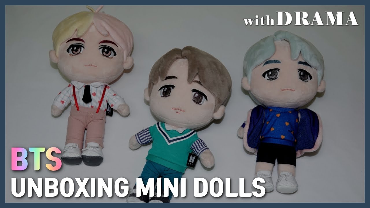 방탄소년단 미니 인형 언박싱 ┃ Unboxing BTS Mini Dolls - YouTube