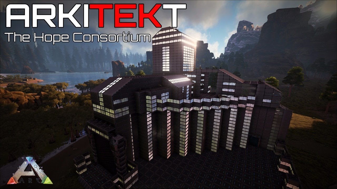 MY BEST BUILD IN ARK! Futuristic Tek Base - YouTube