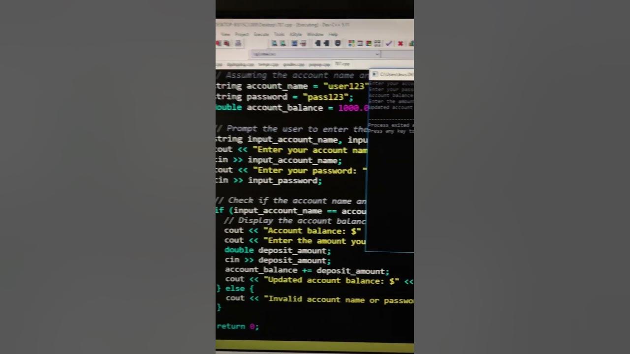 Bank Balance C Coders Codinglife Codingninja Codemasters Codelife Coding Code Coder