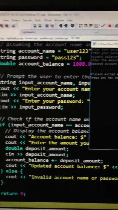 Bank Balance C Coders Codinglife Codingninja Codemasters Codelife Coding Code Coder