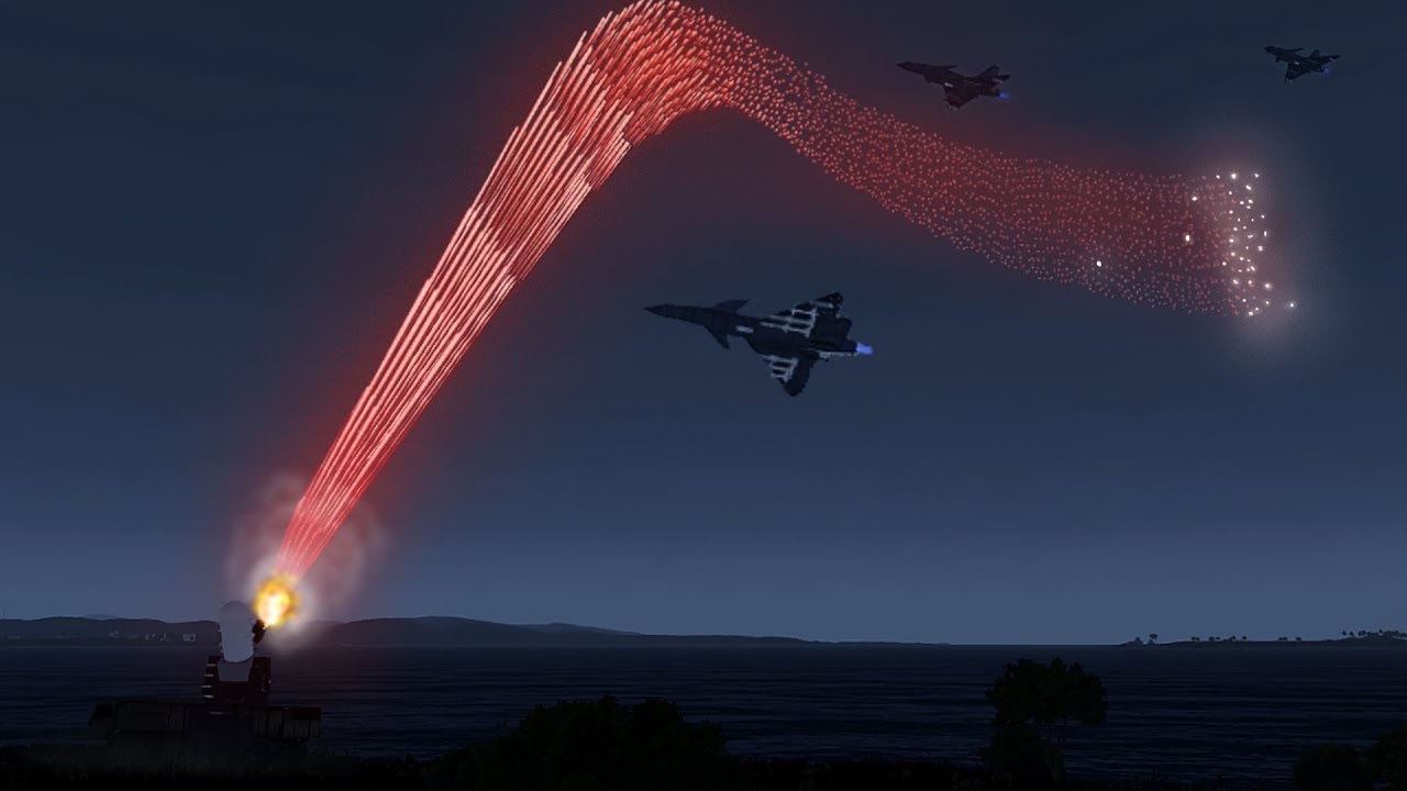 ArmA 3 C RAM in Action shoots Low Flying Fighter Jets Low Close Flyby ...