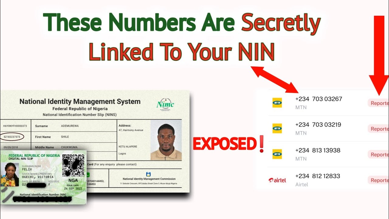 How To Remove Phone Numbers That Are Secretly Linked To NIN - YouTube