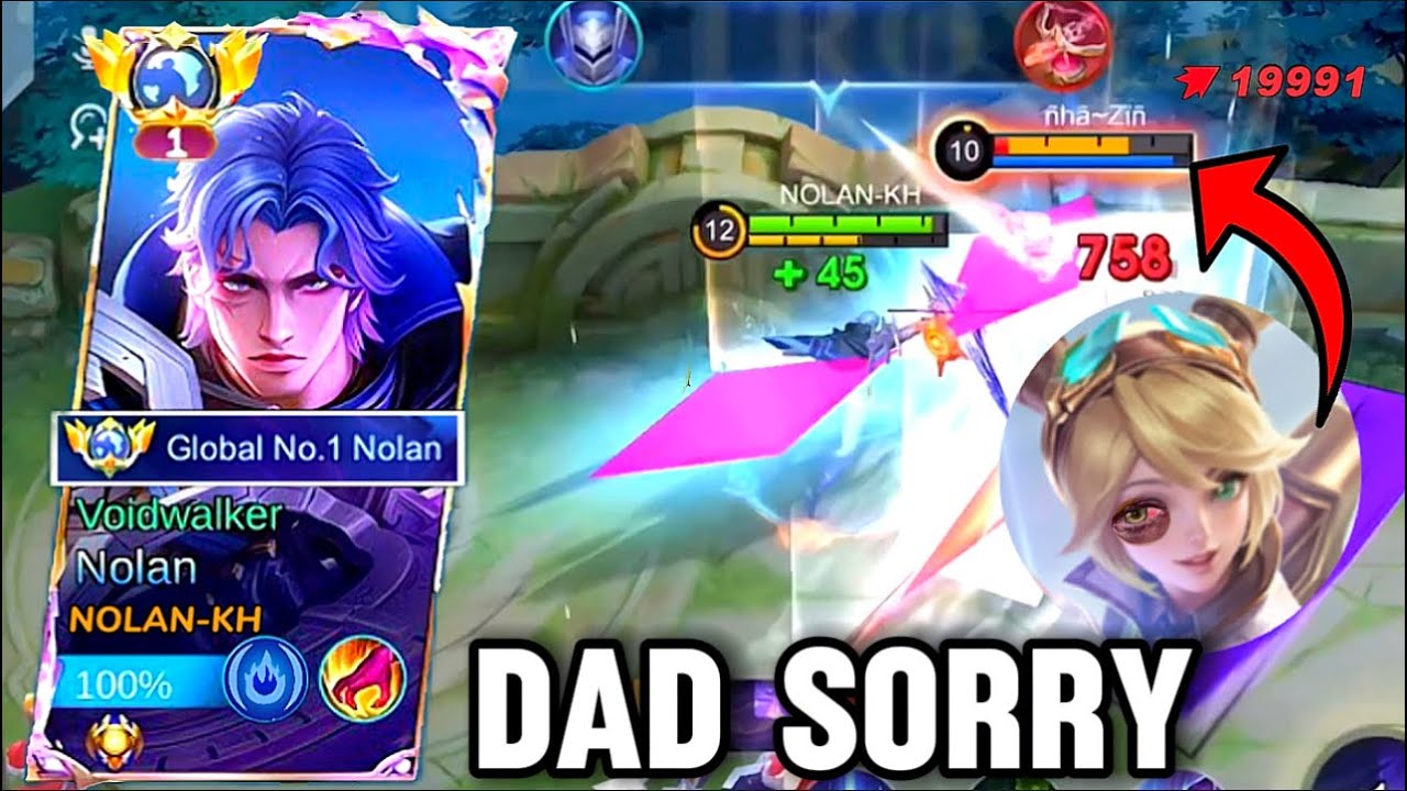 9Kill MVP.!!! Dad Sorry Layla..!! Nolan Crazy damage !! Nolan Top1 ...