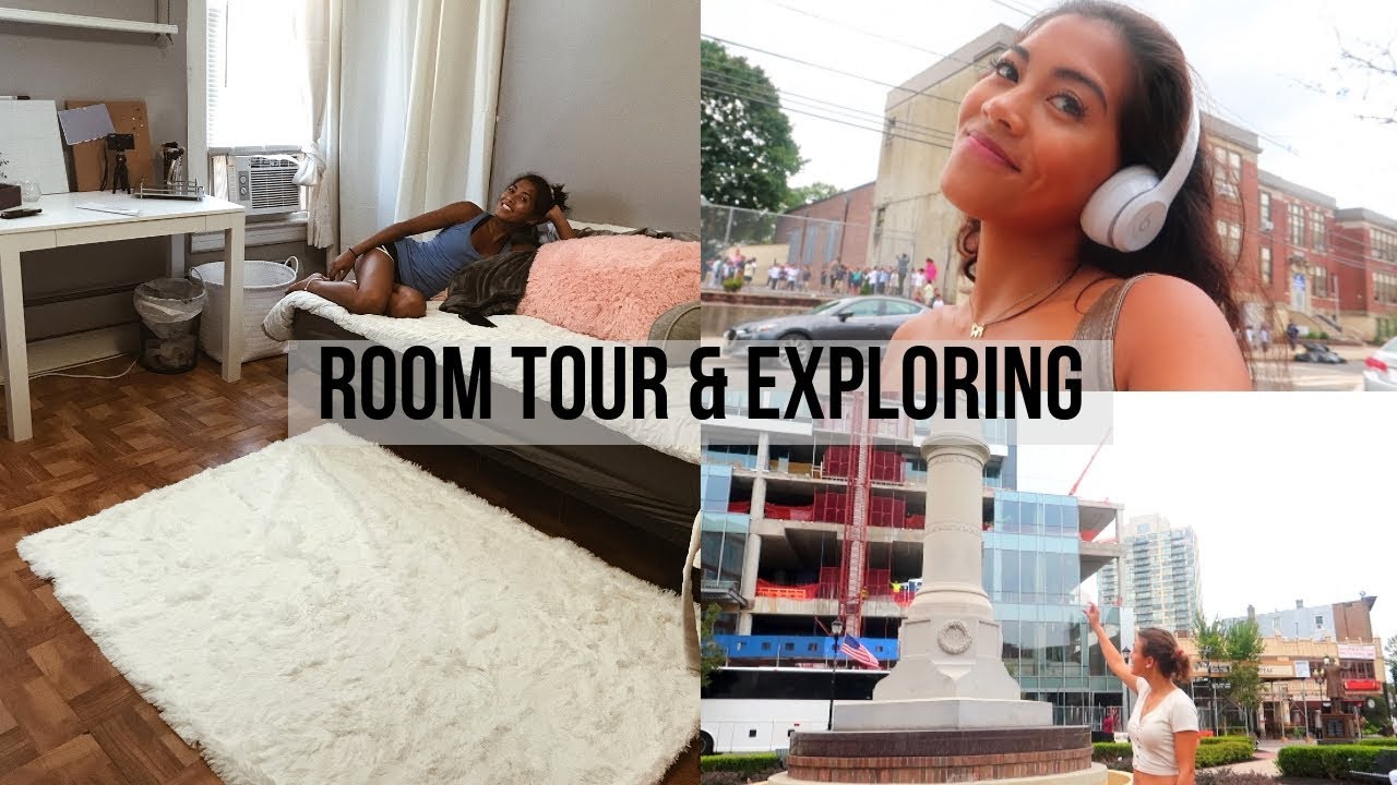 college ROOM TOUR + exploring campus! - YouTube
