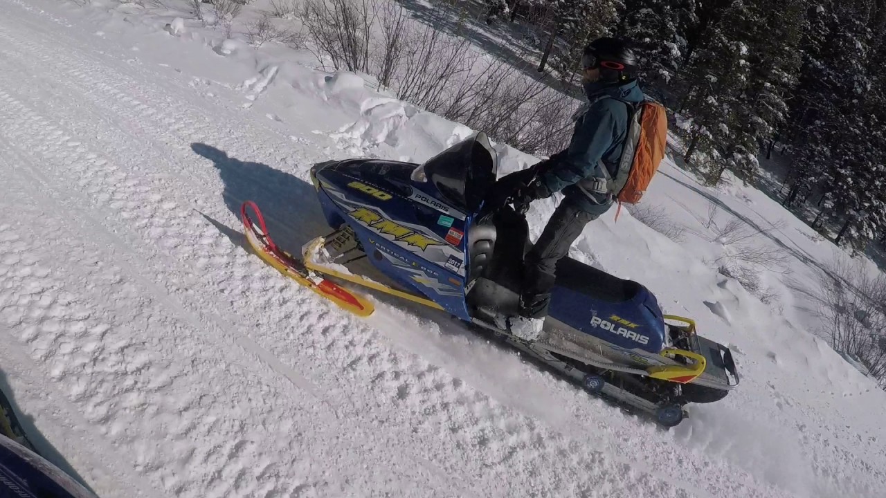 Snowmobiling Vail Pass (raw footage) - YouTube