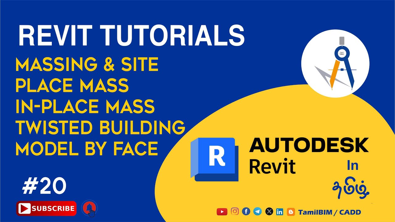 20. REVIT ARCHITECTURE TUTORIALS_MASSING BASIC TUTORIALS_MASSING IN REVIT_TAMILCADD - YouTube