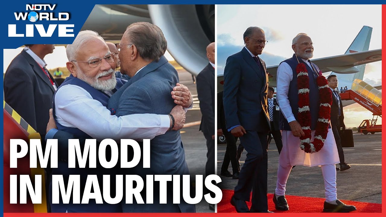 PM Modi In Mauritius | PM Modi Receives Ceremonial Welcome In Mauritius ...
