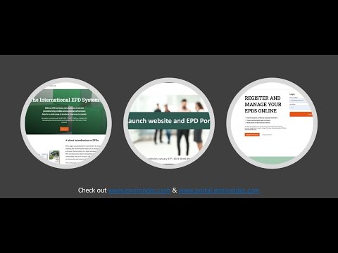 Launch of the new EPD Portal and website