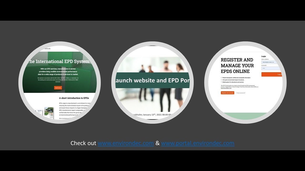 Launch of the new EPD Portal and website - YouTube