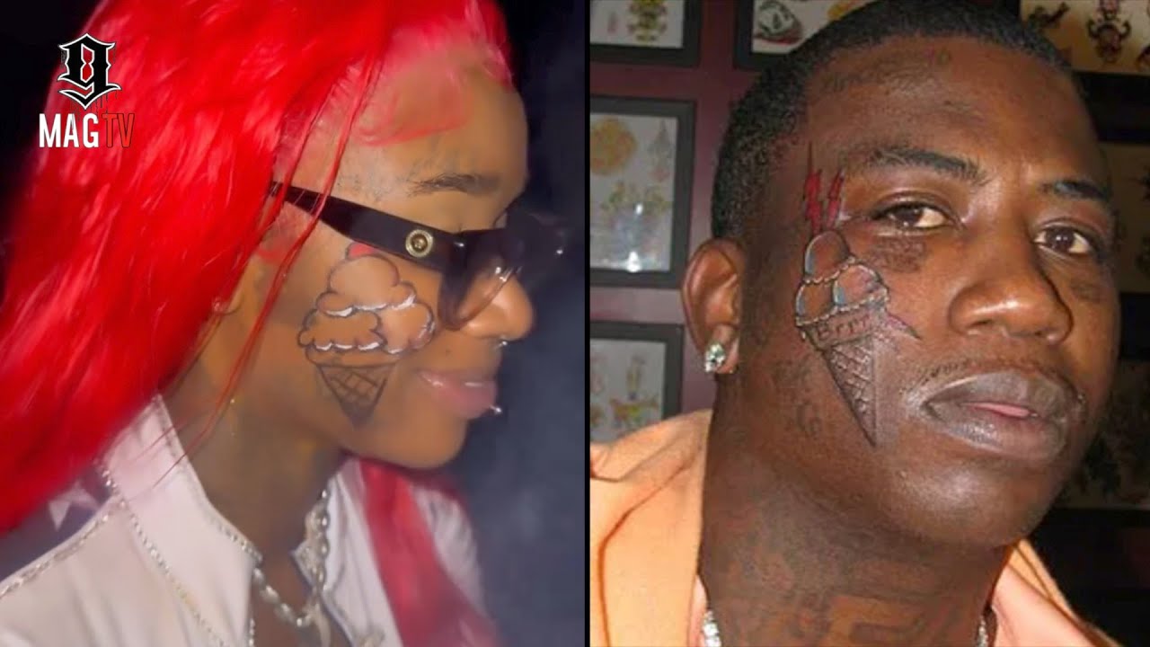 Sexyy Red Shows Off Her Gucci Mane Ice Cream Face Tattoo! 😱 - YouTube