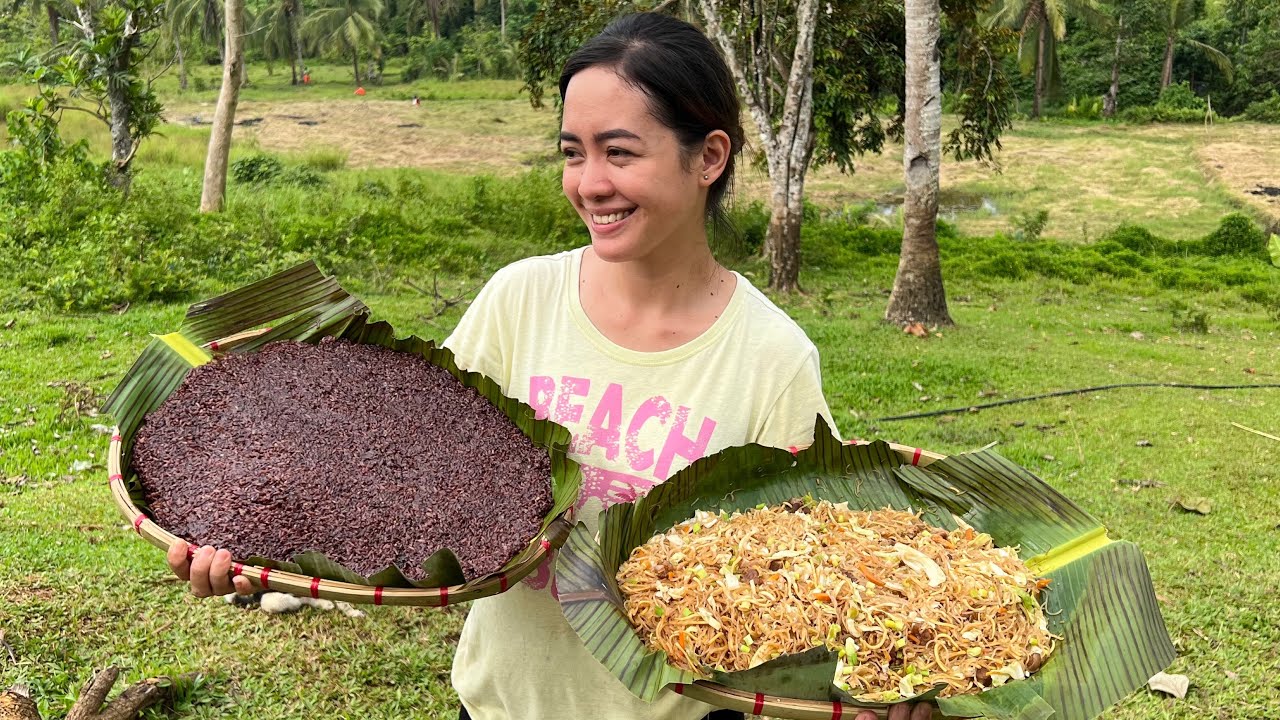 Famous Filipino's snack Biko and Pancit | Countryside Life Leyte ...
