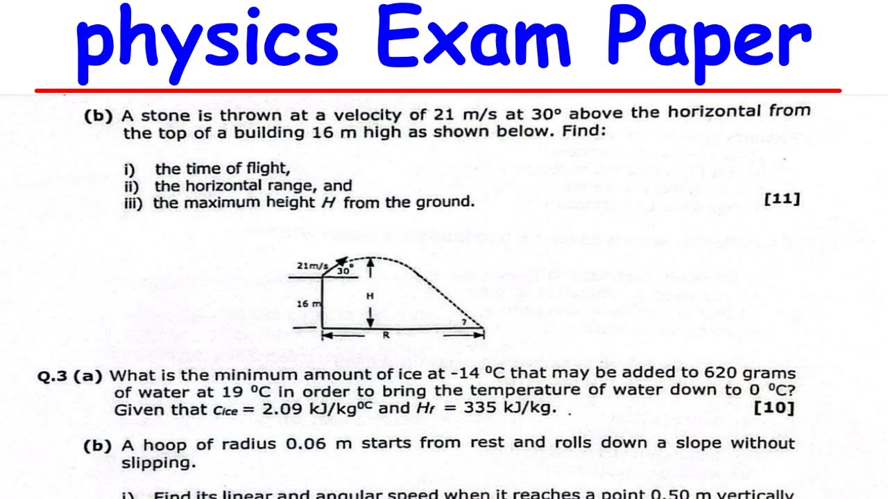 Physics Exam 2024 | Full Paper Solutions Step by Step - YouTube