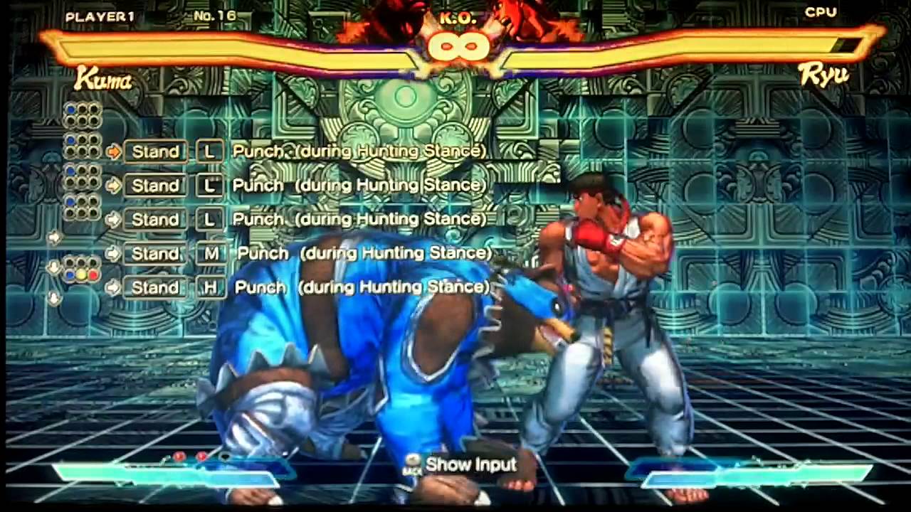 Street Fighter x Tekken: Character Trials - Kuma (Xbox Pad) - YouTube