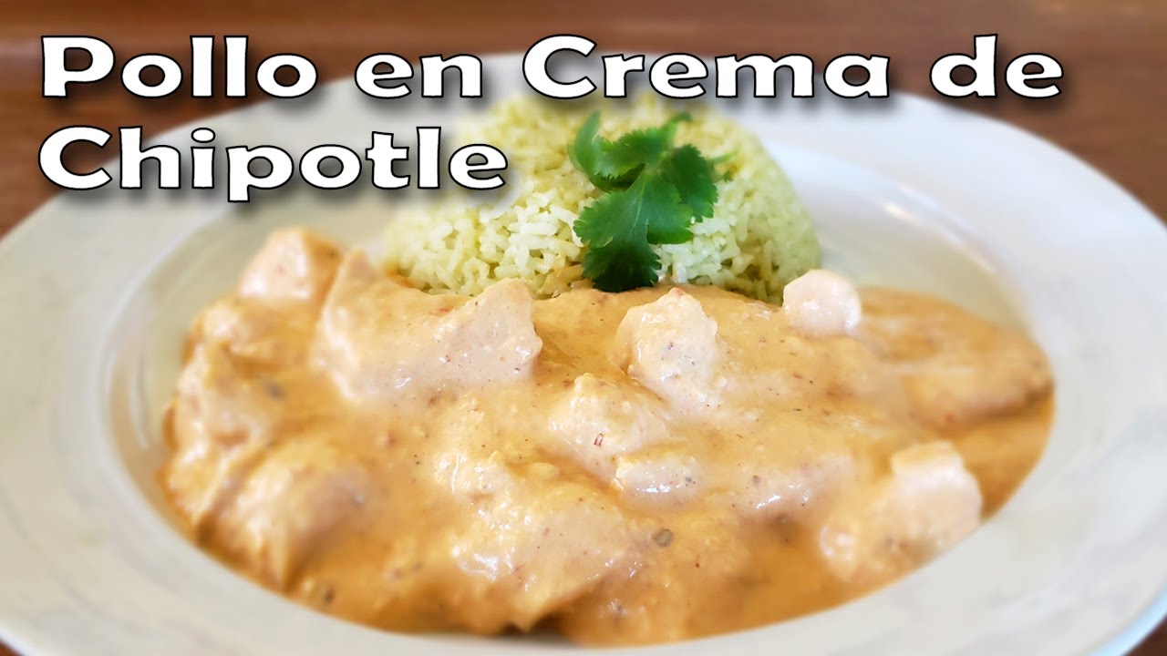 Receta de Como Hacer Pollo en Crema de Chipotle | Pechuga de Pollo con ...
