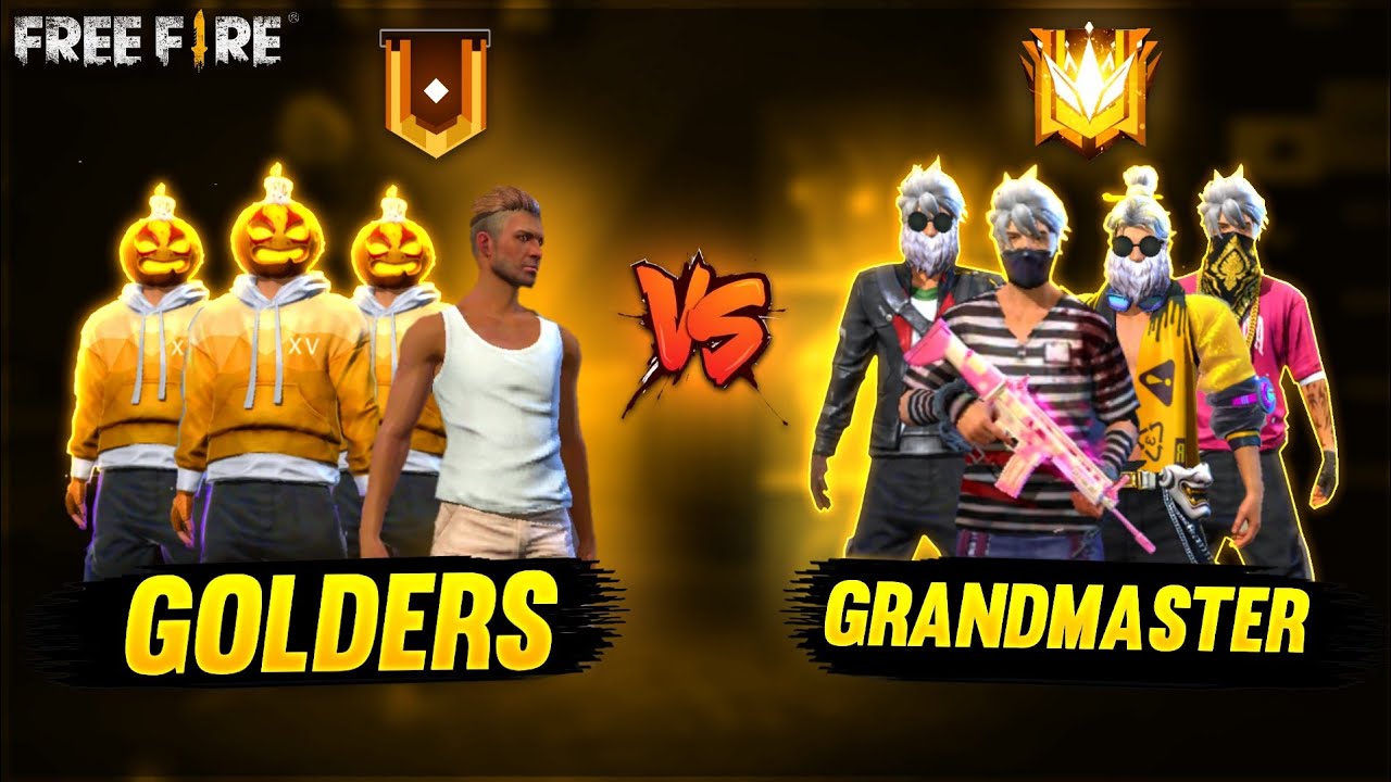 GARENA FREE FIRE || GRANDMASTER VS GOLD - YouTube